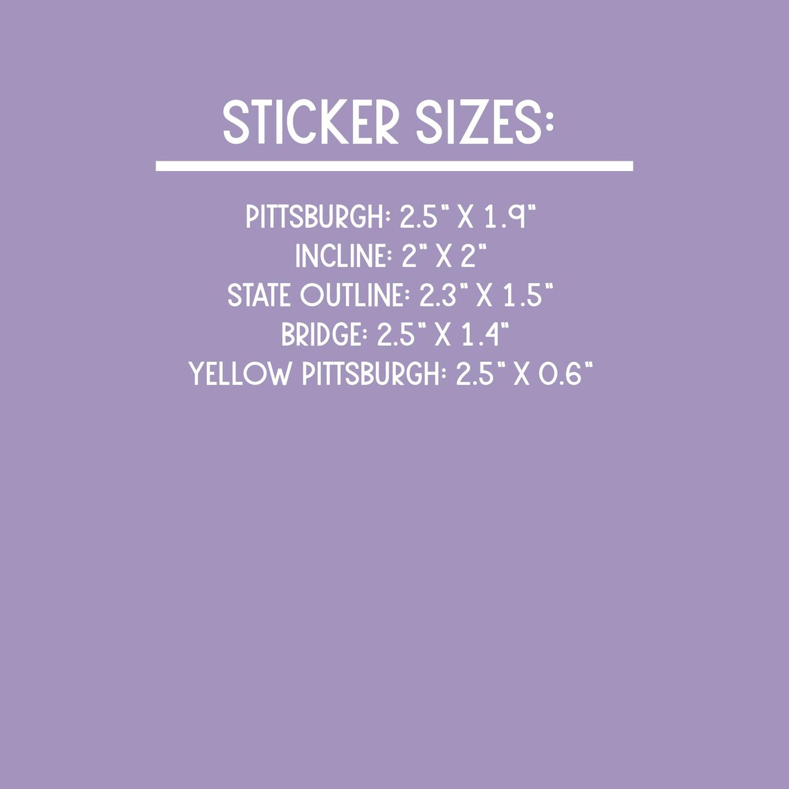 Pittsburgh Sticker Bundle | Steel City Stickers | Pittsburgh Skyline ...