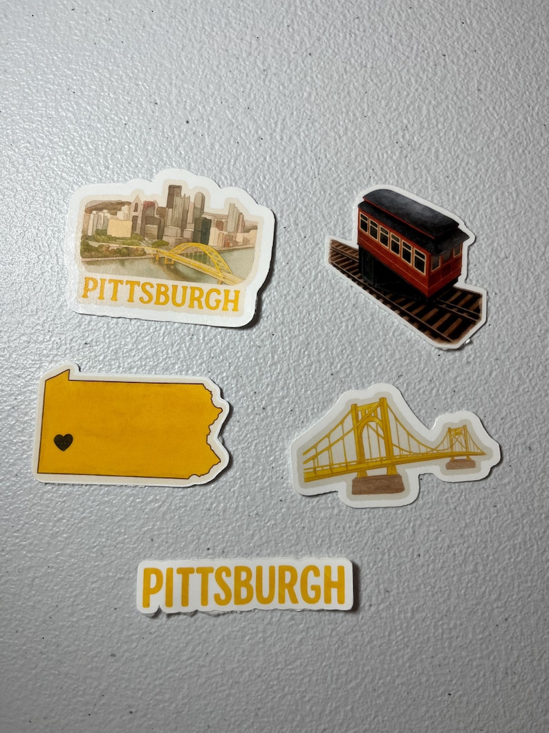 Pittsburgh Sticker Bundle | Steel City Stickers | Pittsburgh Skyline ...