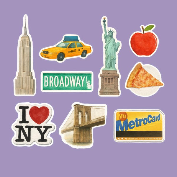 New York Sticker - Etsy