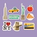 New York Sticker Bundle | NYC Stickers, Statue of Liberty, Empire State ...