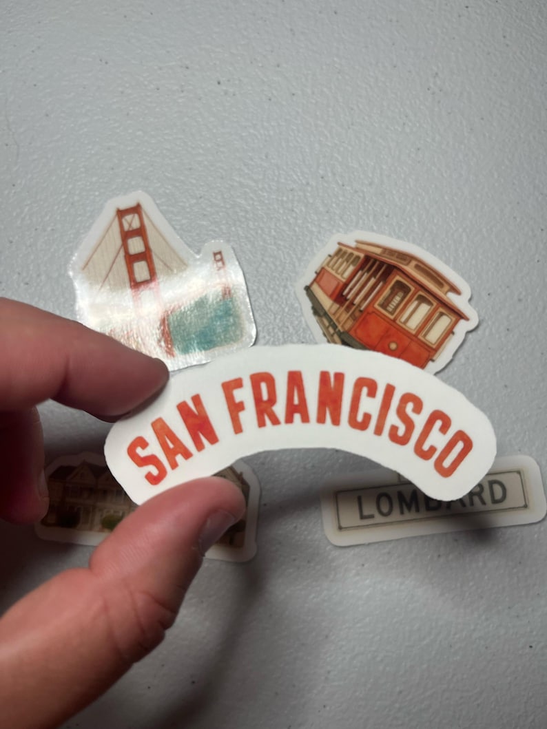 San Francisco Sticker Bundle | California Stickers | Golden Gate Vinyl ...