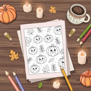 Thanksgiving Coloring Page for Kids & Moms | Cozy Fall Printable Art ...