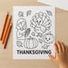Thanksgiving Coloring Page for Kids & Moms | Cozy Fall Printable Art ...