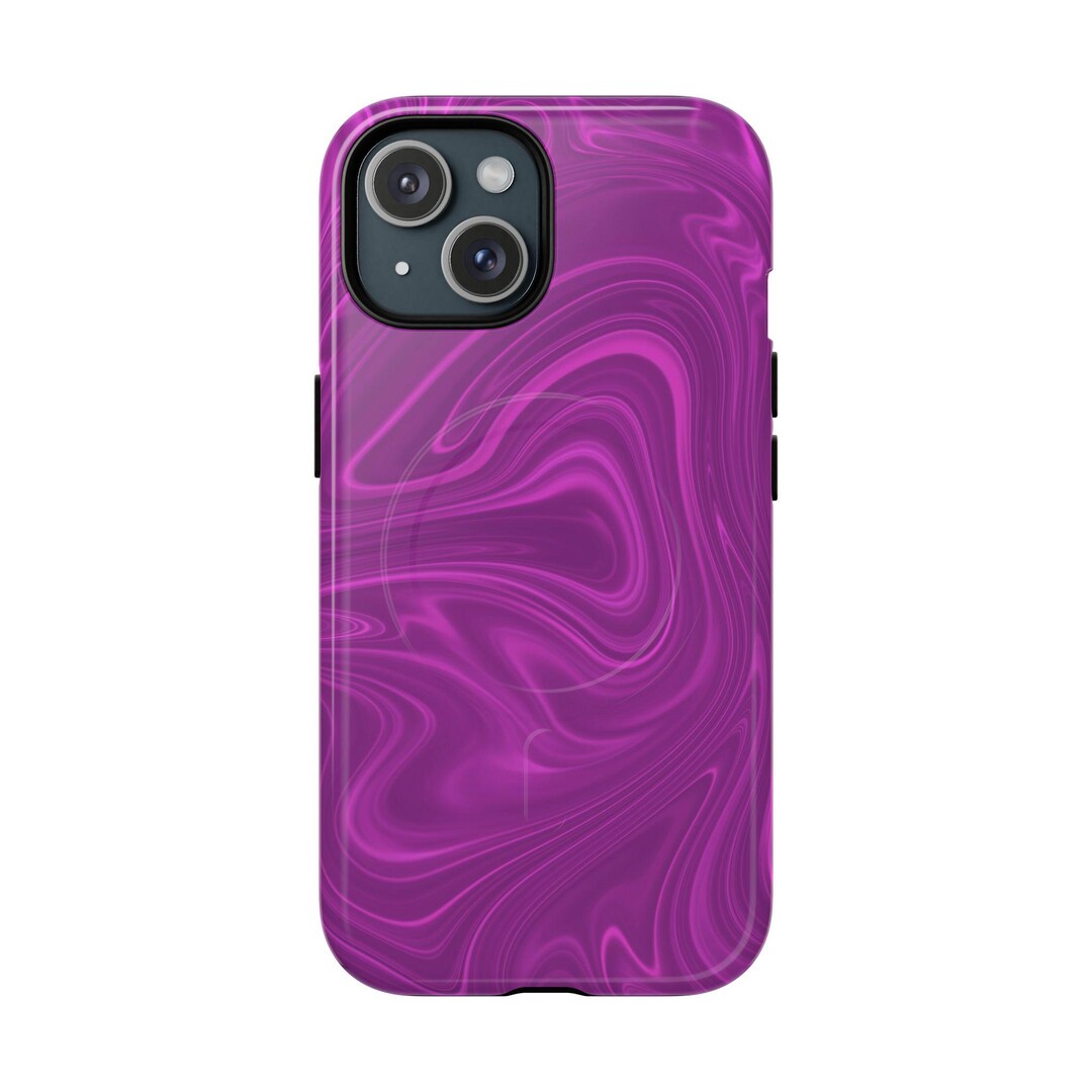 Purple Swirl Magenta Phone Case | Tough Magnetic Case - Etsy