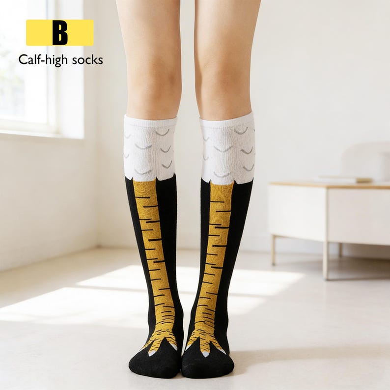 Funny Chicken Claw Socks,chicken Leg Socks for Adult,knee-high Socks ...