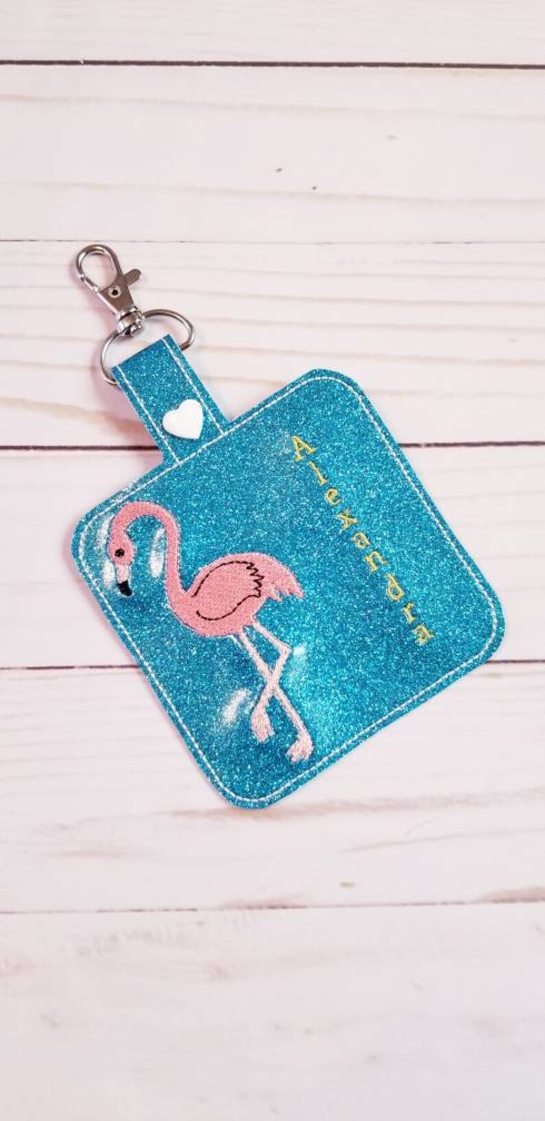 Flamingo Name Tag Flamingo Tag Backpack Tag Name | Etsy