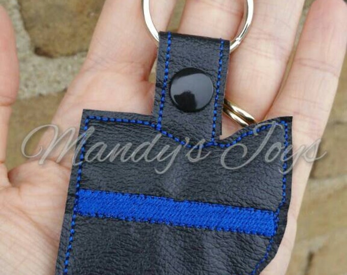 Thin Blue Line Ohio Law Enforcement Key Fob Zipper Pull Ohio Going Blue ...