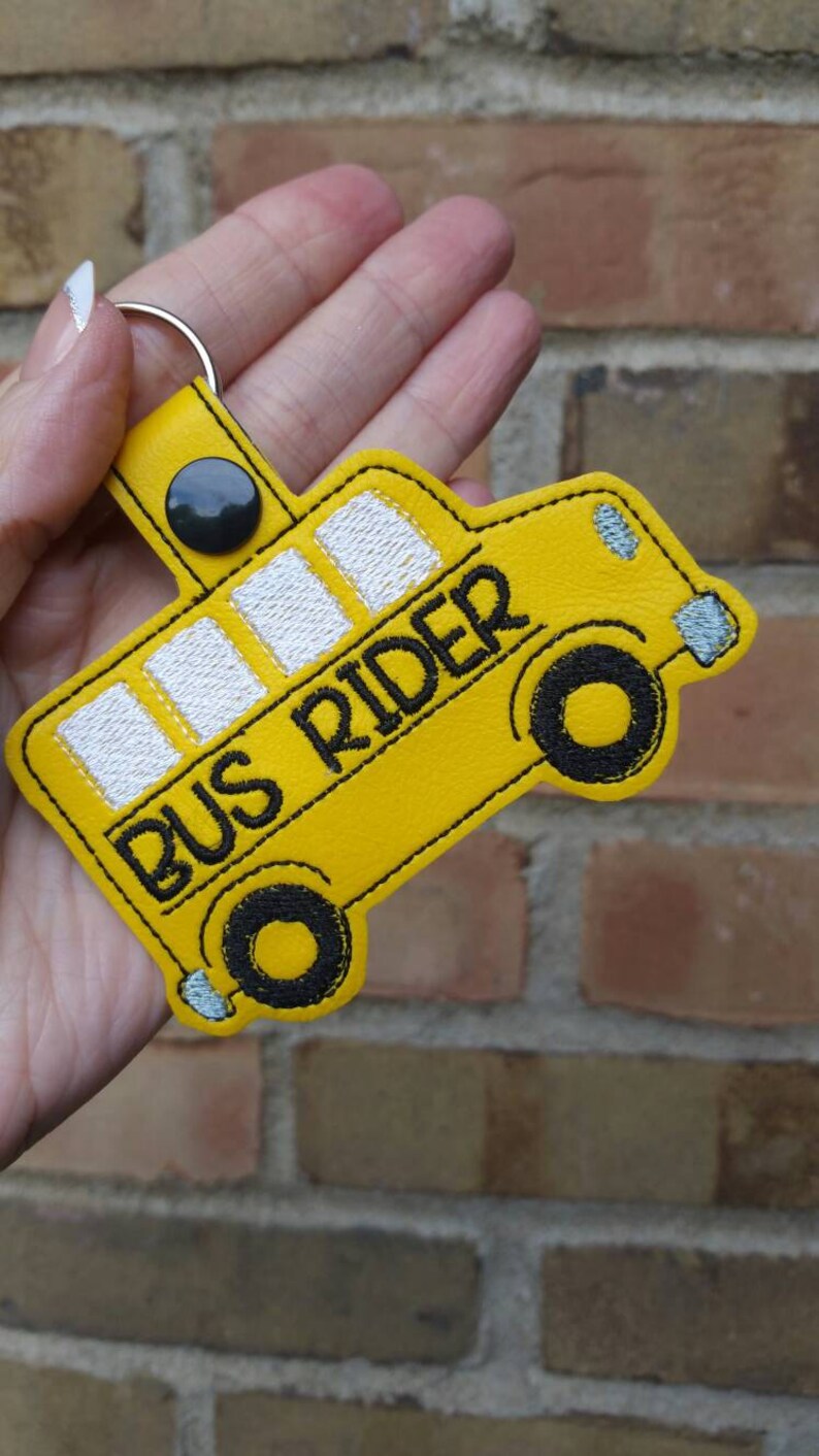 Bus Rider Bag Tag School Bus Charm School Bus Party Back | Etsy