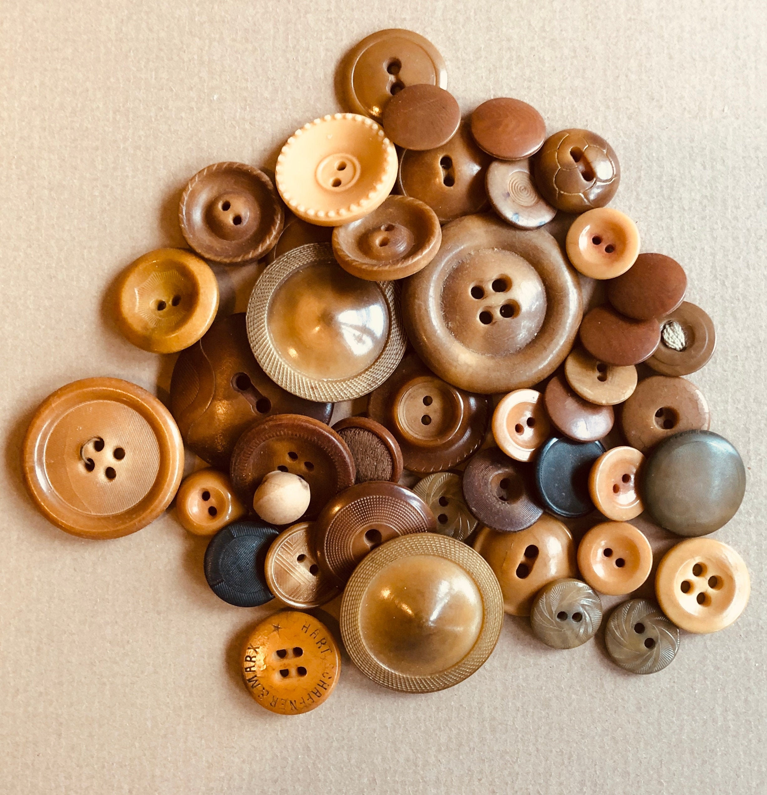 40 Random Vegetable Ivory/tagua Nut Buttons - Bulk, Mixed Lot - Etsy