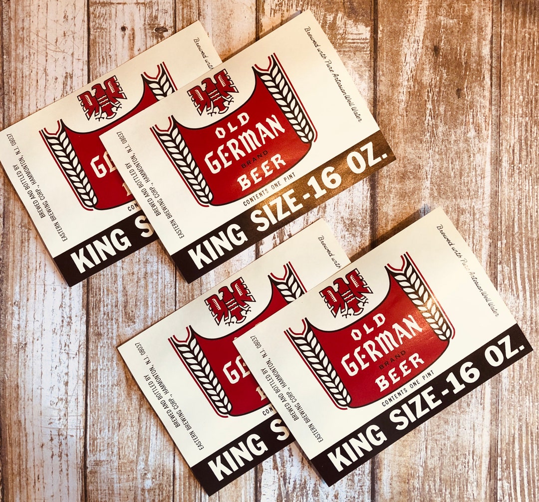 4 Vintage German Beer Labels - New Old Stock - NOS Beverage Labels - Etsy