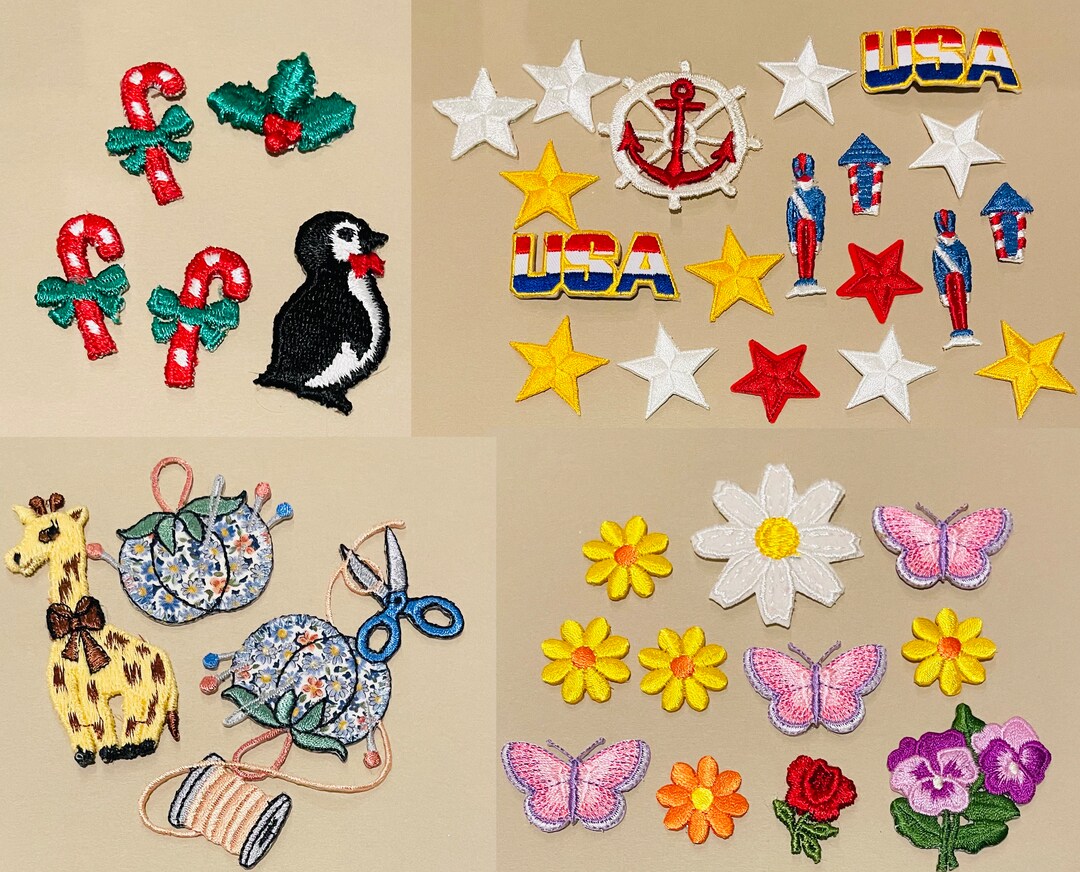 39 Vintage Appliques/patches - DE-STASH - Etsy