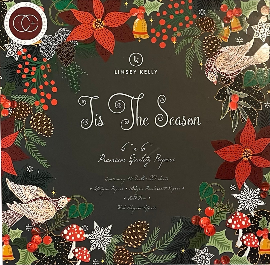 Craft Consortium "tis the Season" Paper Pad 6x6 - Double Sided, Premium ...