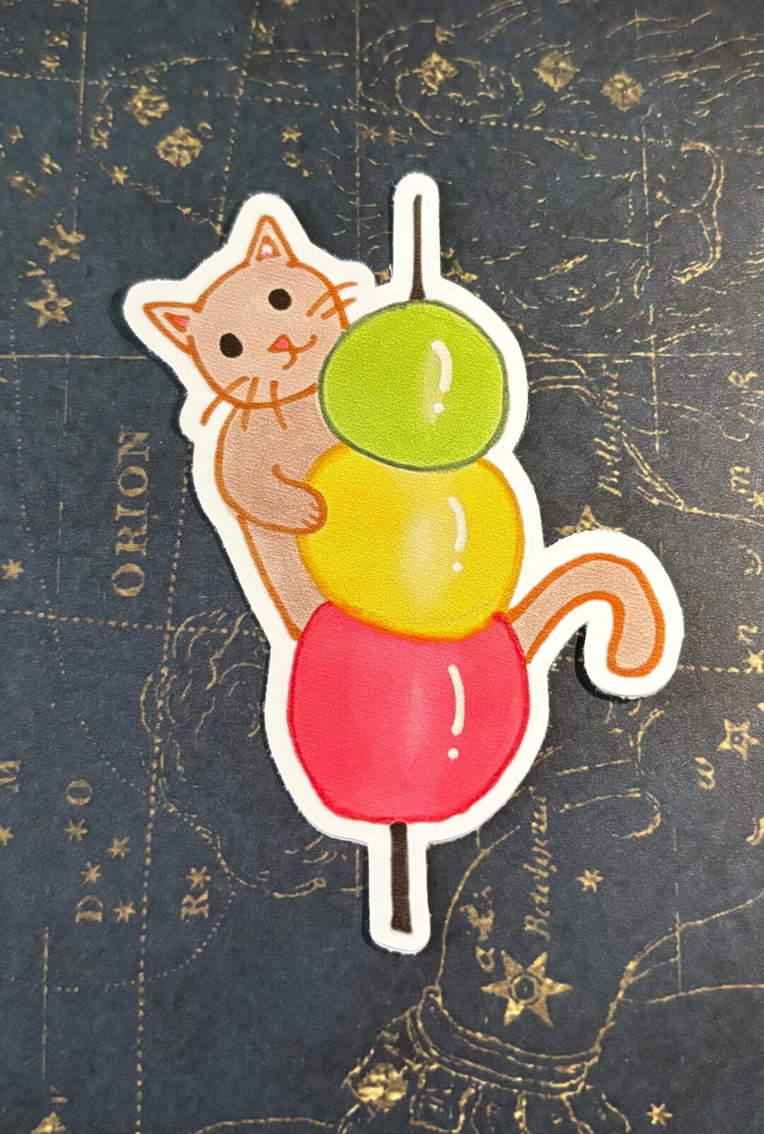 Dango Cat Sticker - Full Color Sticker - Etsy