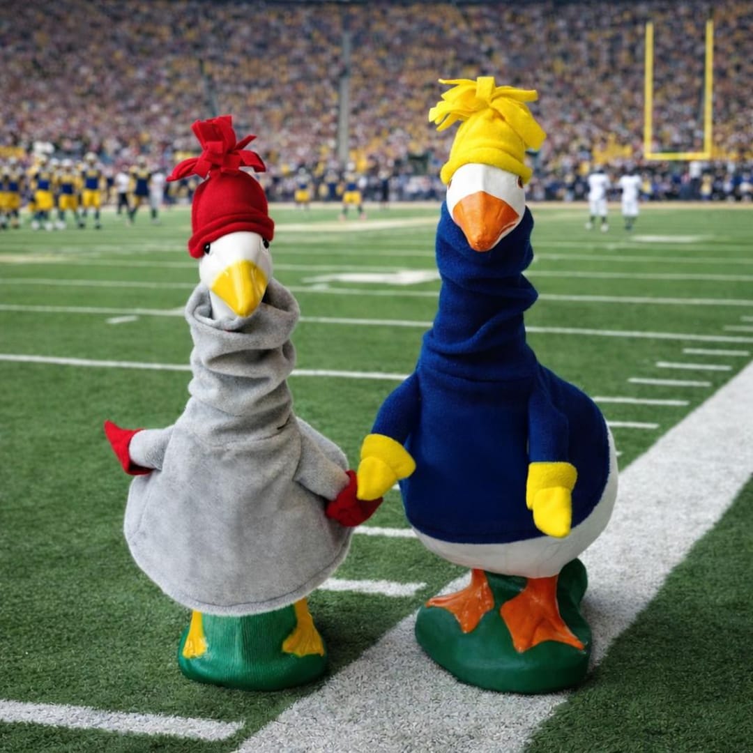 Handmade Football Goose Outfit | Tailgate Porch Decor - Etsy