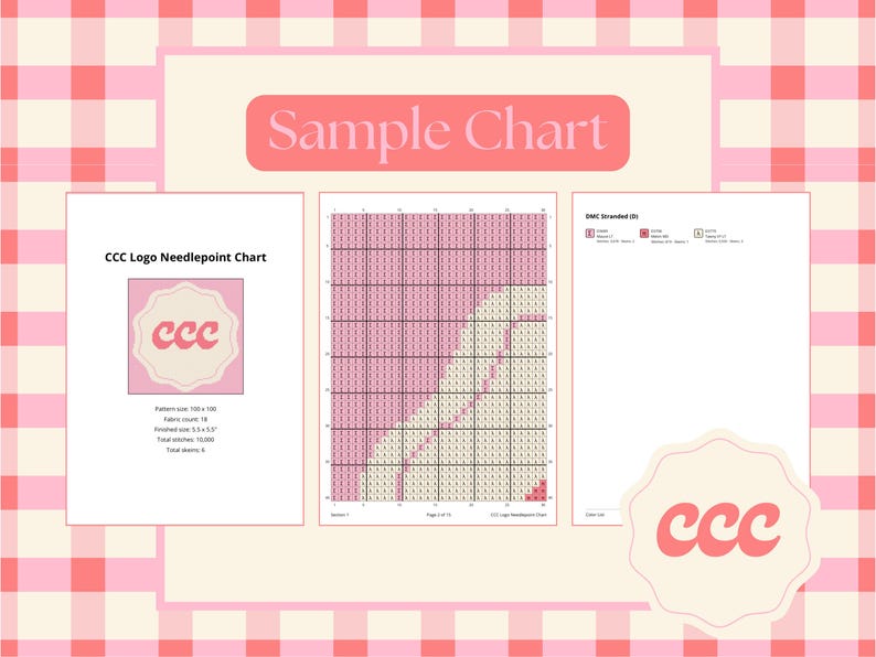 Letter V Needlepoint Pattern – Monogram Ribbon Chart (digital Download ...