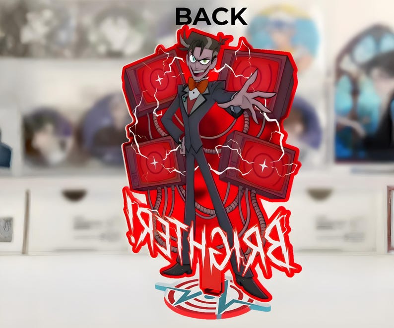 Limited! Hazbin Hotel Human Vox Standee, TV Demon Fanart, Acrylic - Etsy