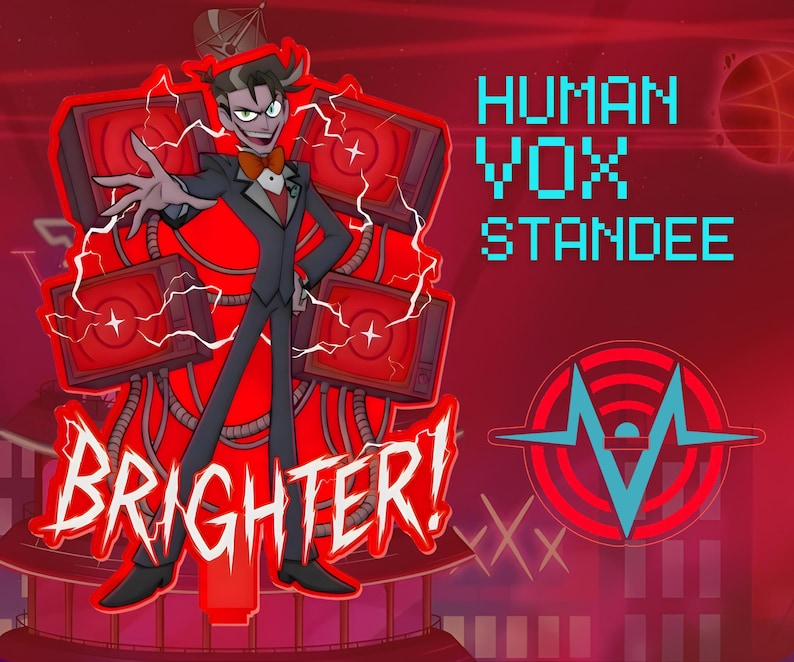 Limited! Hazbin Hotel Human Vox Standee, TV Demon Fanart, Acrylic - Etsy