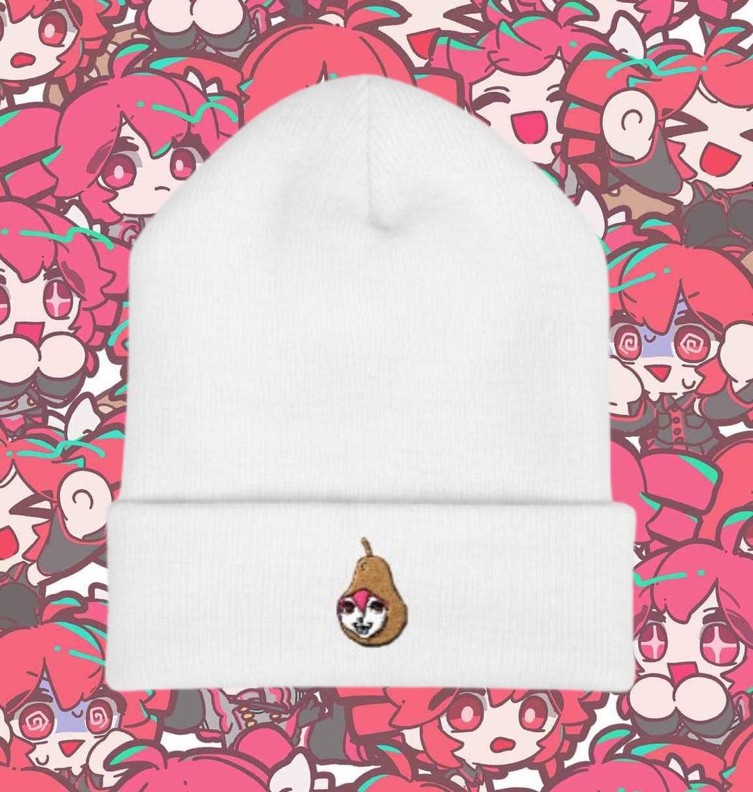 Pearto Kasane Teto UTAU Synthv Vocaloid Embroidered Beanie Hat - Etsy
