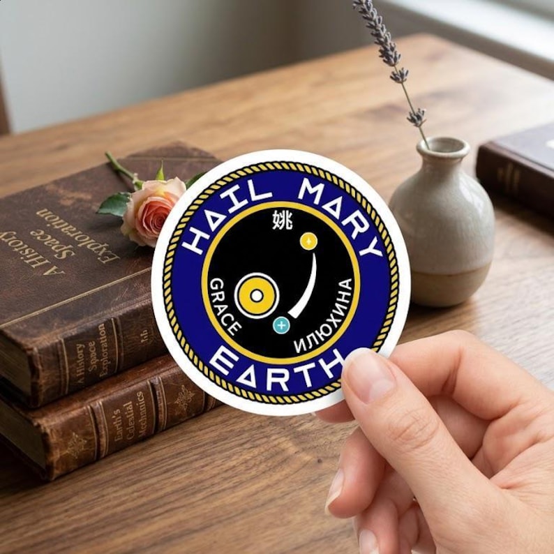 Project Hail Mary Vinyl Sticker, Waterproof Laptop Decal, Space Art Car ...
