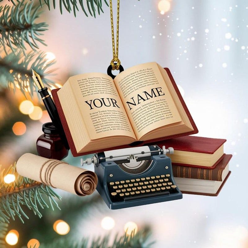 Writer Ornament - Etsy