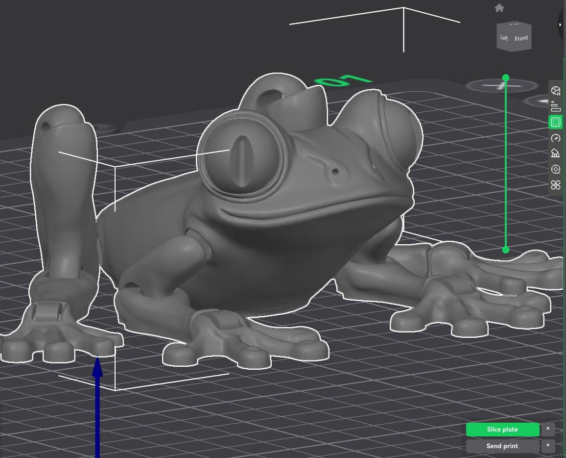 Articulated Flexi Frog (.stl File for 3d Printed) - Etsy