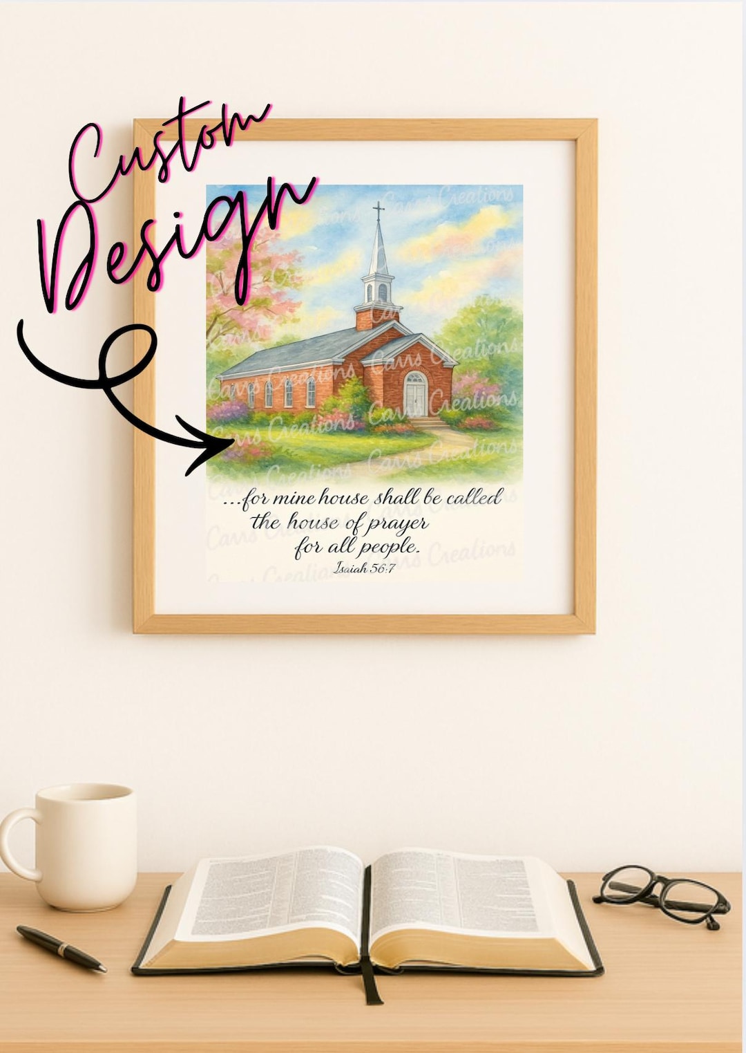 Custom Church Print - Etsy
