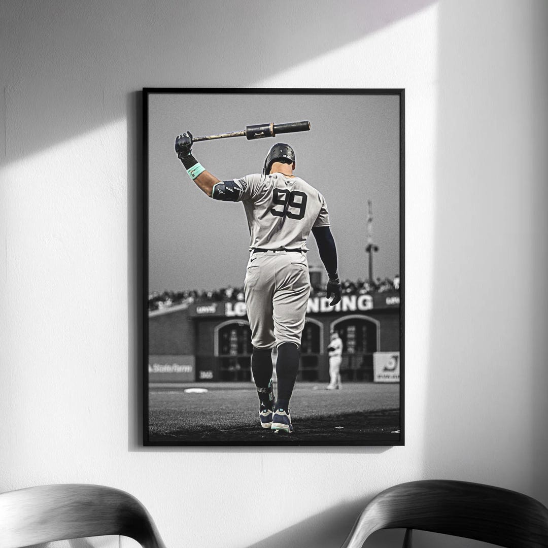 Aaron Judge Back Pose Poster, Baseball Wall Art (digital Download ...