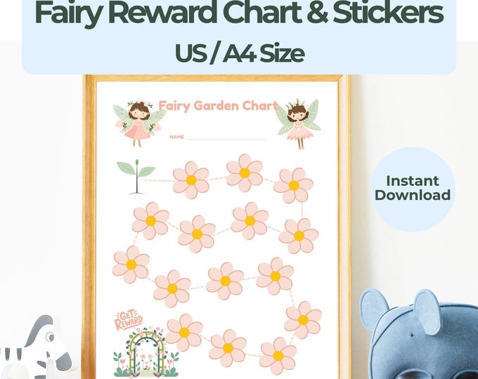 Printable Fairies Reward Chart | Behavior Chart | Daily Chore Chart ...