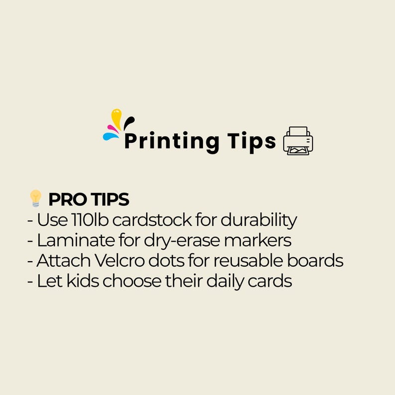 Visual Schedule Routine Cards for Kids Printable Korean English ...