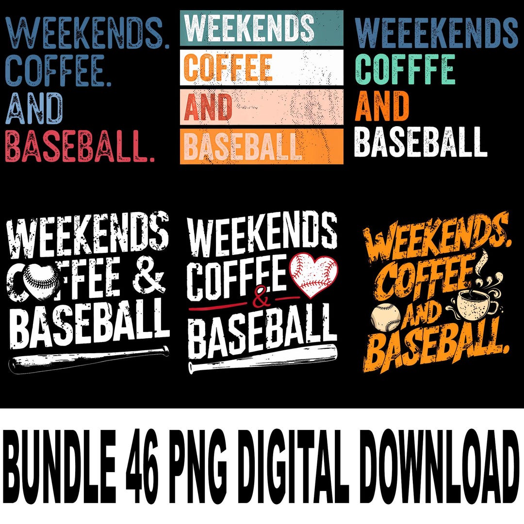Weekends Coffee and Baseball PNG Game Day Baseball Mom - Etsy