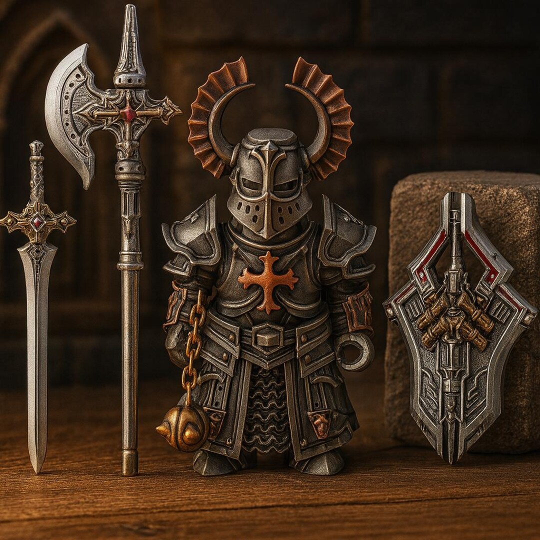 Mecha Crusader Mechanical Model – Metal Magnetic Action Figure, Alloy ...