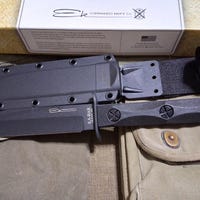Ka Bar Becker BK18 Harpoon, Dangler Side Carry Handmade Leather Sheath ...