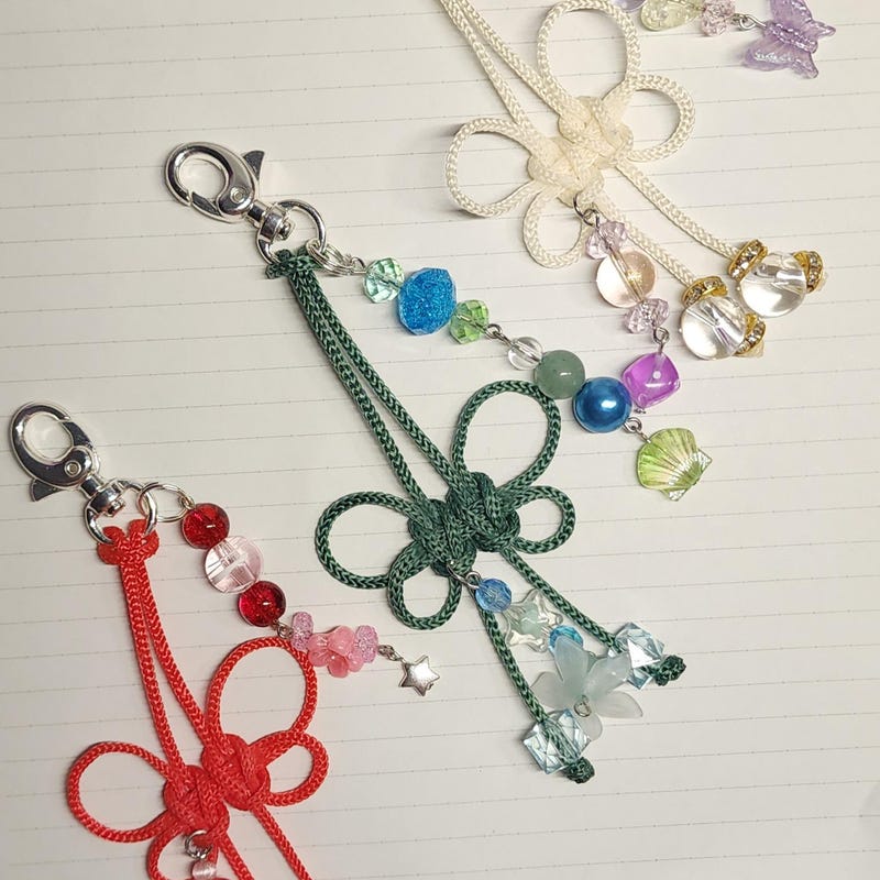 Lucky Knot Chinese Keychain - Etsy