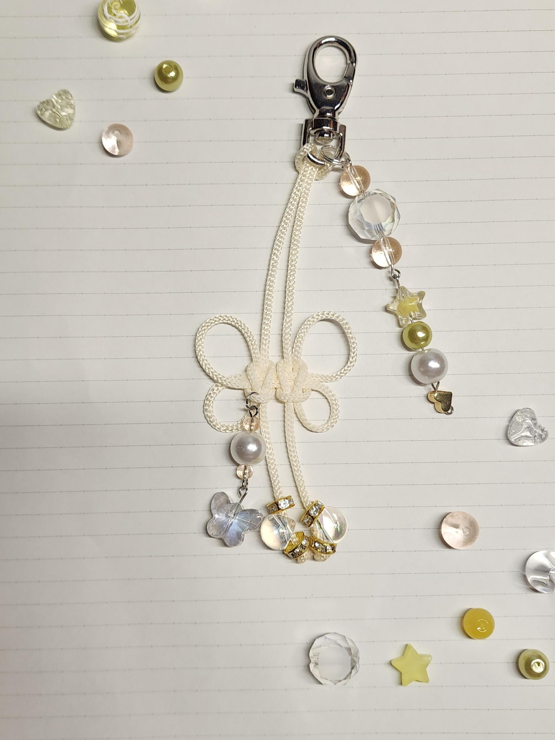 Handmade Personalized Chinese Good Luck Knot Butterfly Keychain Charm ...