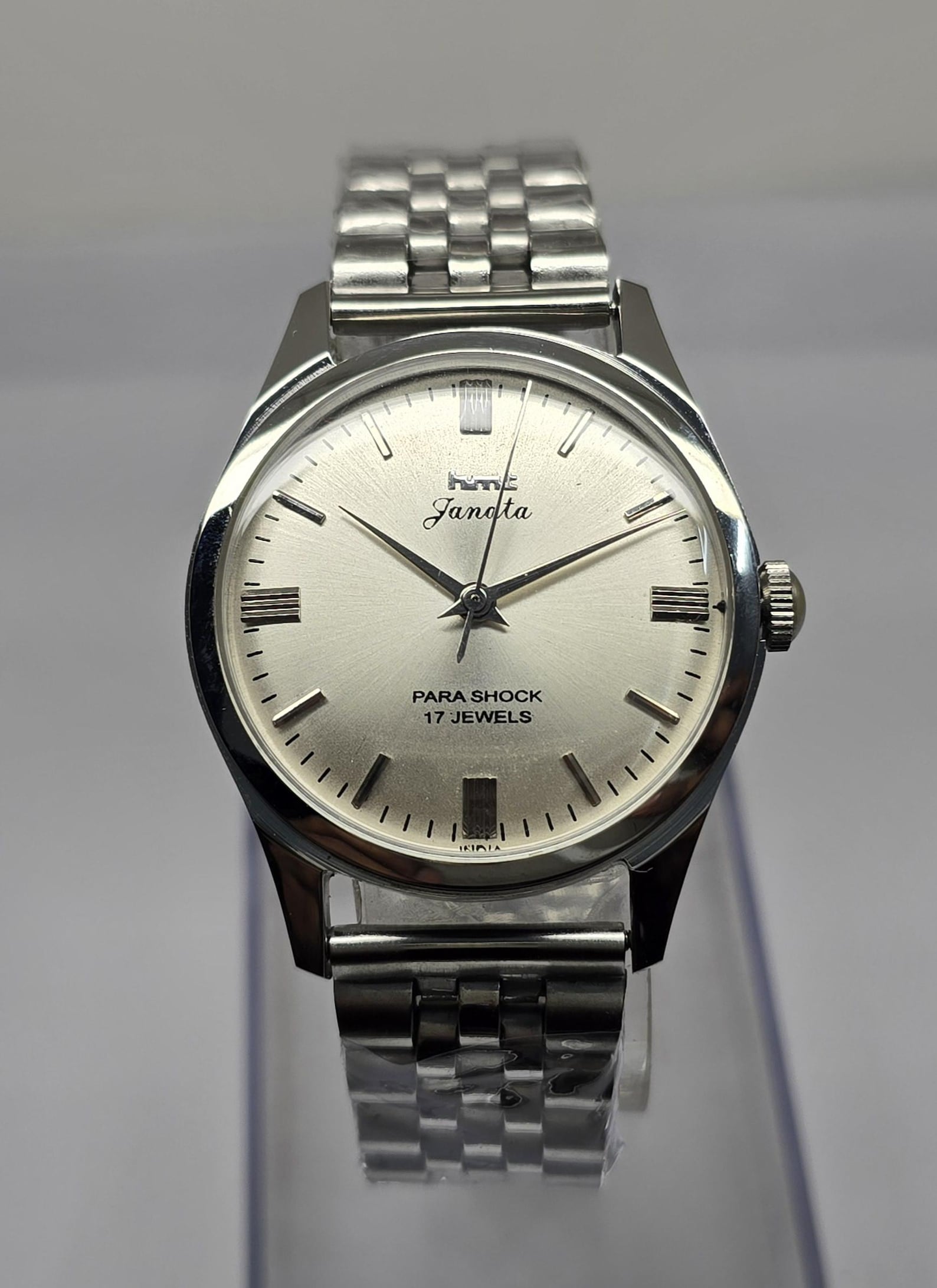 Vintage HMT Janta Mechanical Watch | Hand-winding Silver Dial - Etsy