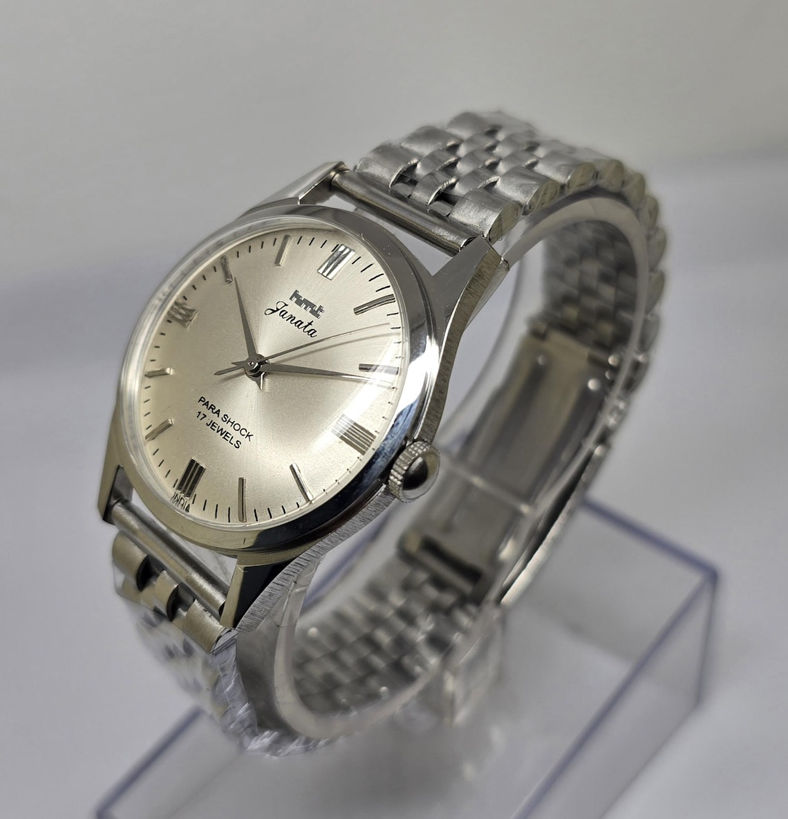 Vintage HMT Janta Mechanical Watch | Hand-winding Silver Dial - Etsy