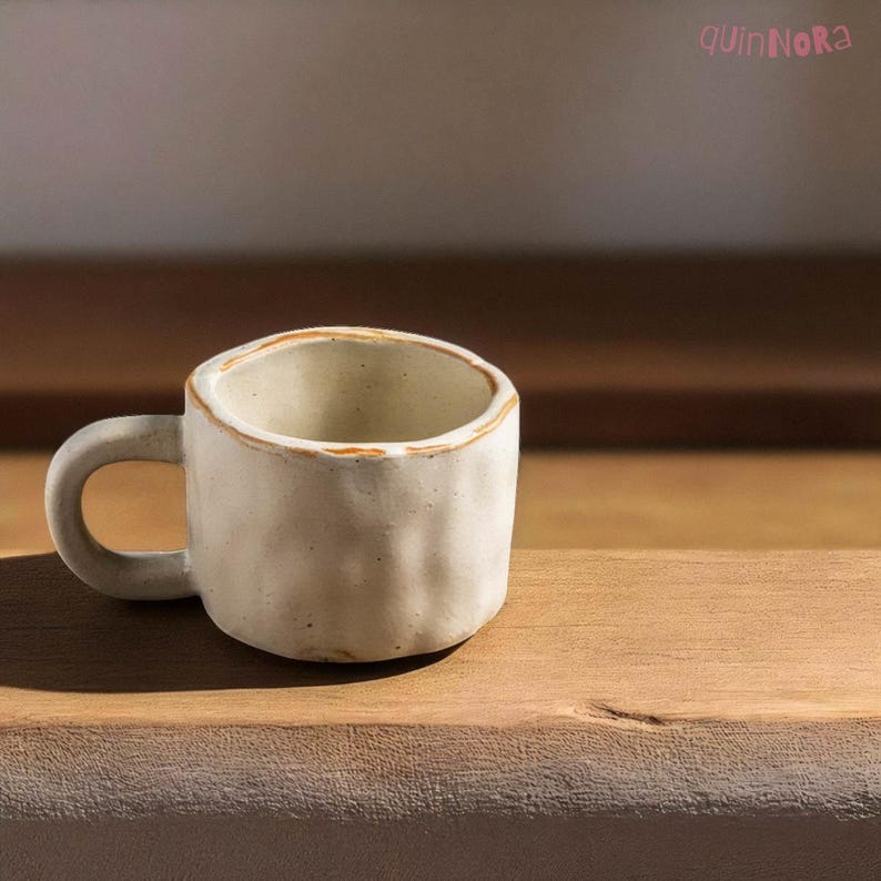 Stoneware Mug With Natural Imperfections Rustic Kitchenware Ceramic Cup ...