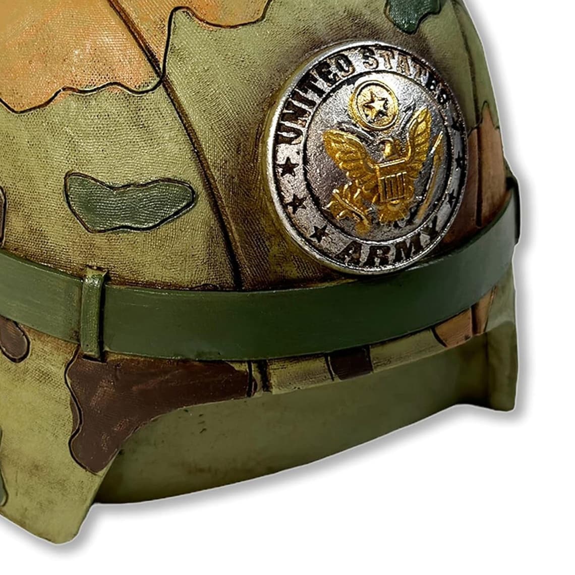 Dust and Hide Army Helmet Camo Piggy Bank – Large Military Helmet Coin ...
