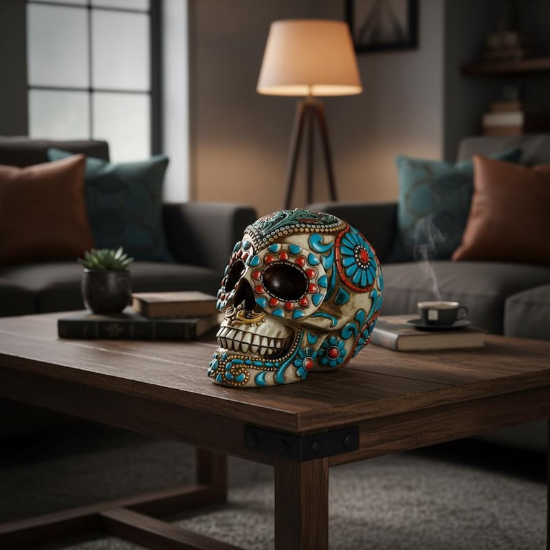 Colorful Skull - Etsy