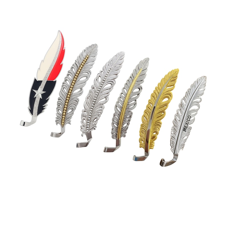 Metal Gold Feather - Etsy