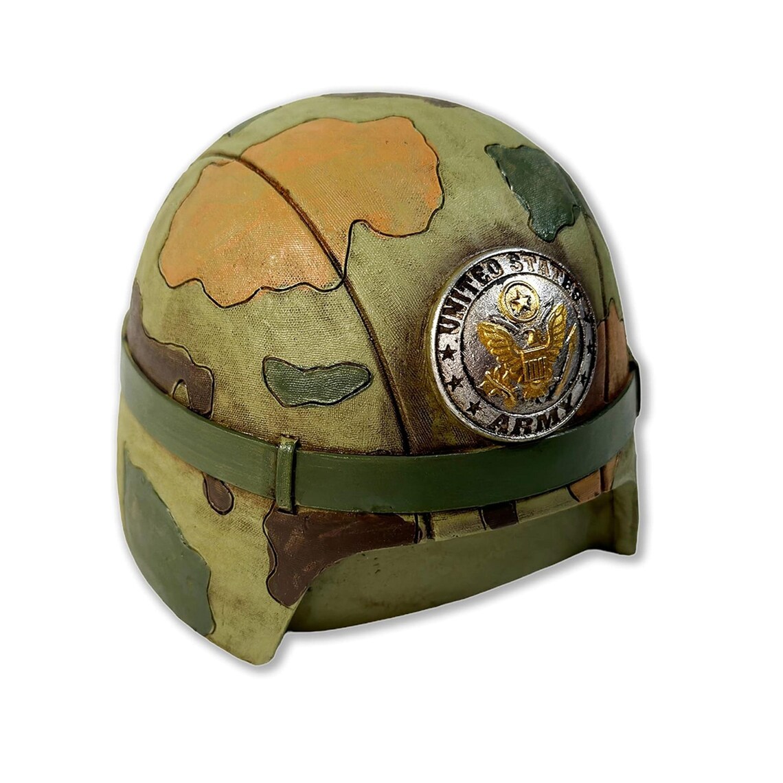 Dust and Hide Army Helmet Camo Piggy Bank – Large Military Helmet Coin ...