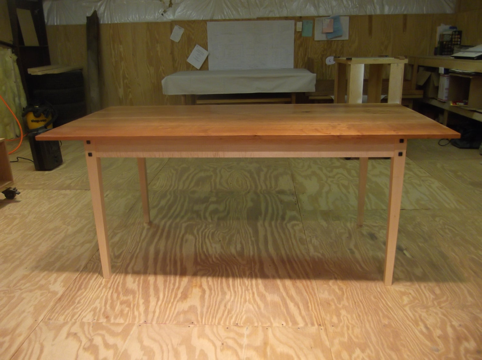Cherry and Curly Maple Kitchen Table - Etsy
