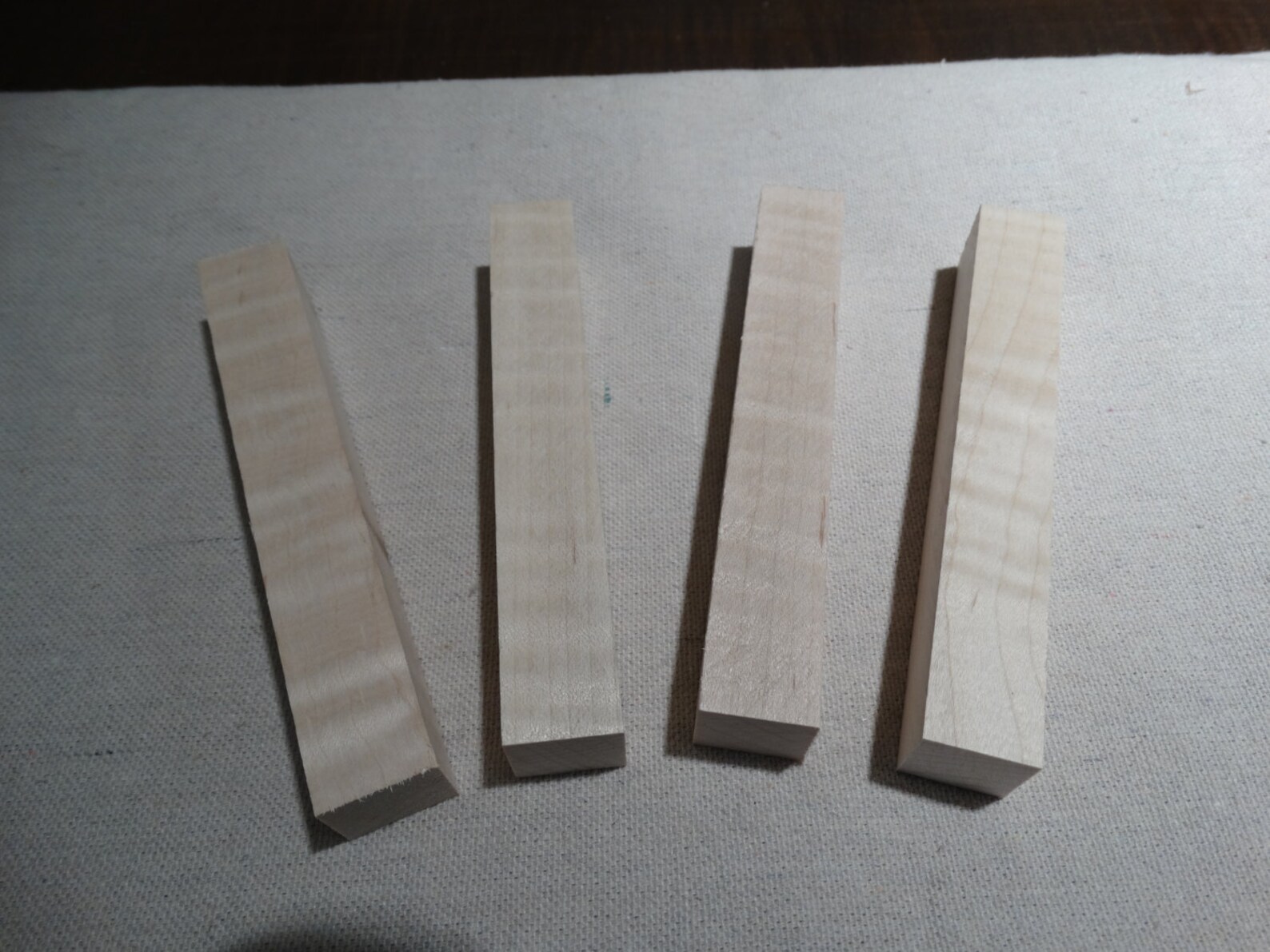 Curly/tiger Maple Pen Blanks - Small Turning Stock - Box of 22 Blanks ...