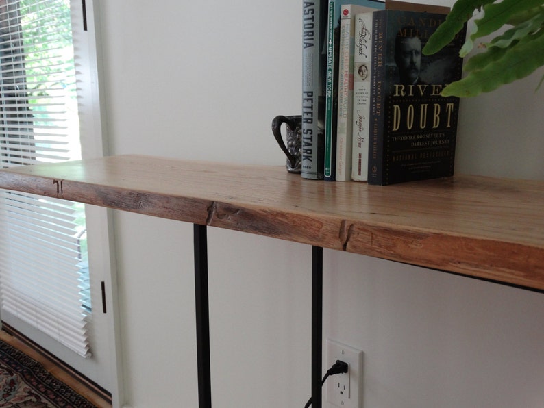 Custom Built Ash or Cherry Hall Table/console With a Blackened - Etsy