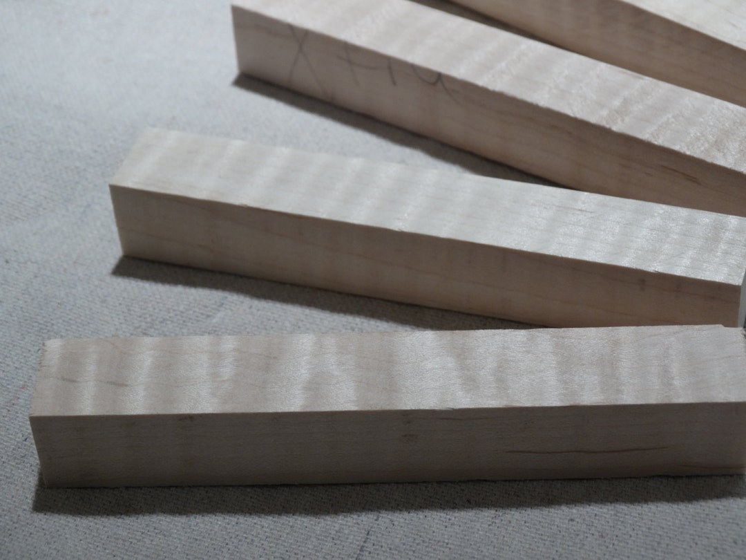 Curly/tiger Maple Pen Blanks - Small Turning Stock - Box of 22 Blanks ...