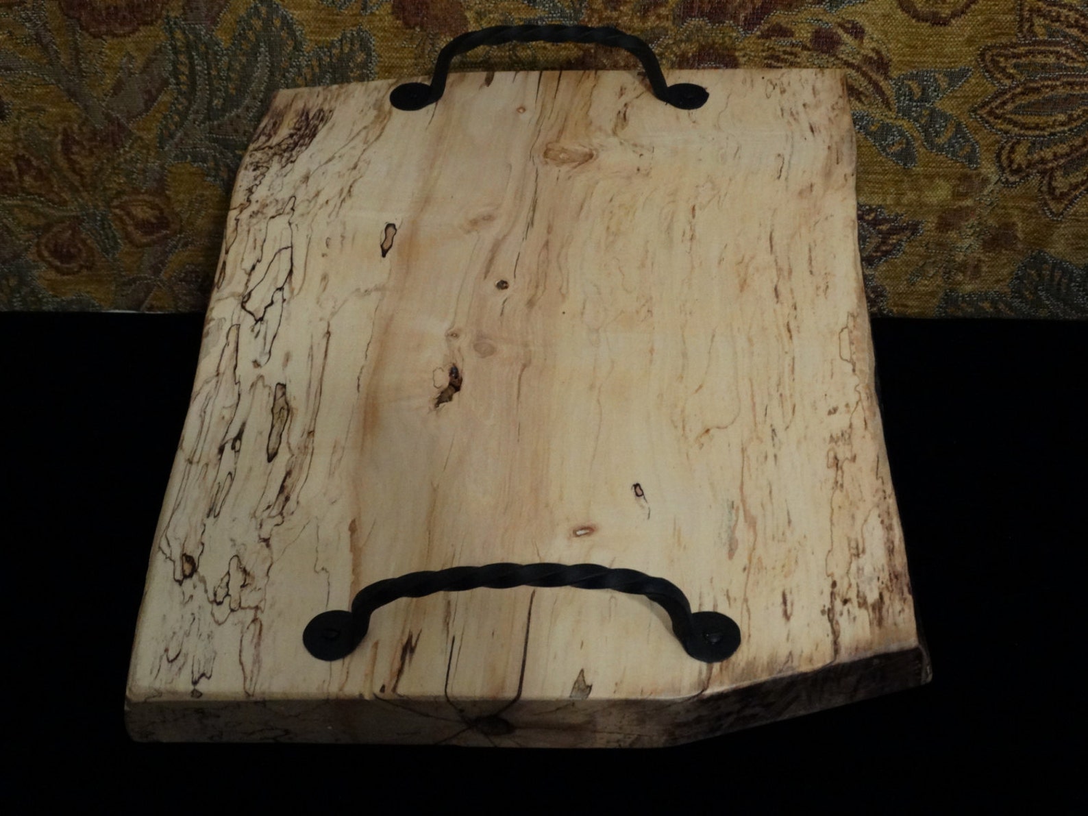 Serving Tray Made of Spalted Maple Rustic Serving Tray Natural Edge ...