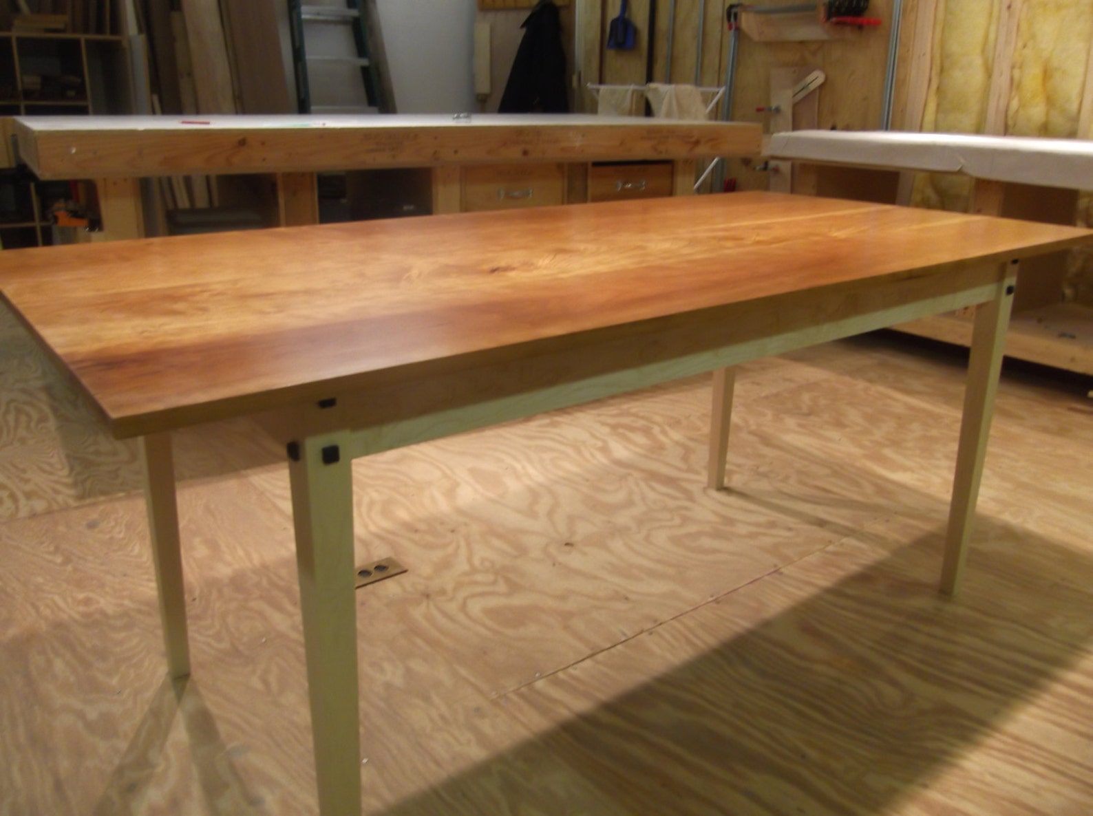 Cherry and Curly Maple Kitchen Table - Etsy