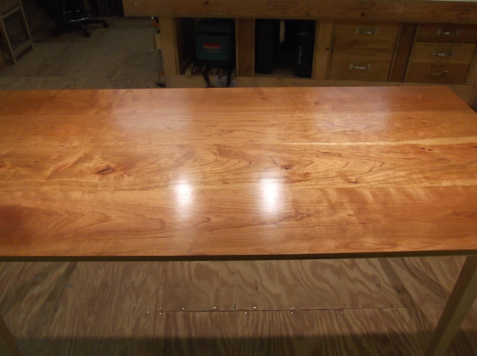 Cherry and Curly Maple Kitchen Table - Etsy