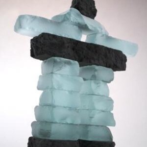 Inukshuk Glass and Stone / Inukshuk Verre Et Granite - Etsy