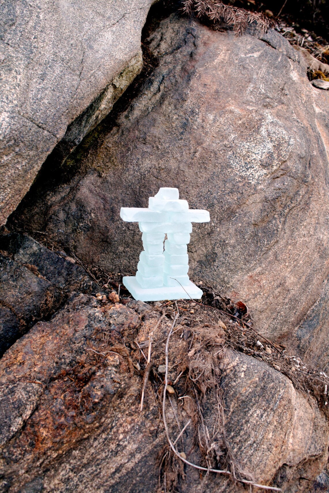 Inukshuk Sandblasted Glass / Inukshuk En Verre Sablé - Etsy
